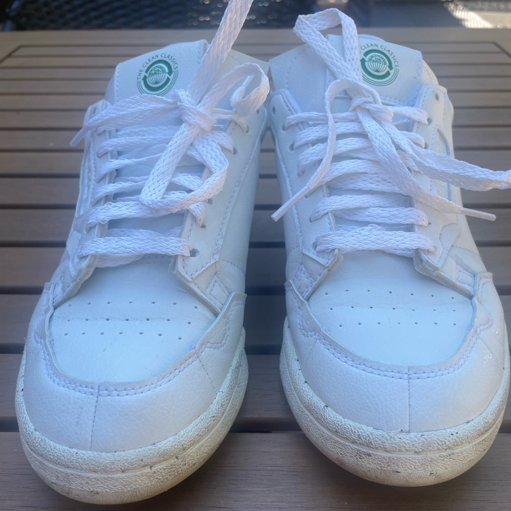 Adidas Classic White Sneak With Speckled Sole And Dec… - Gem
